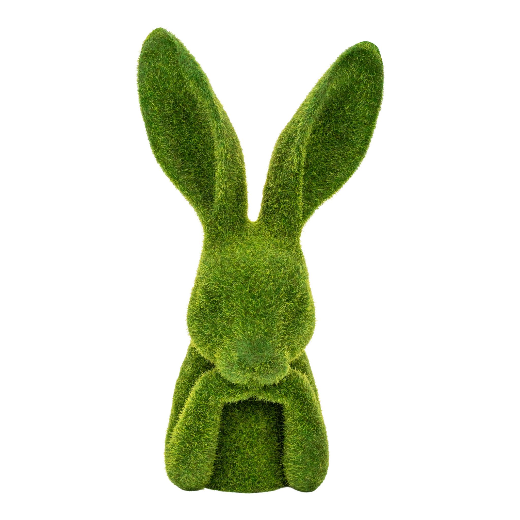 Theatre Seasonal Decor - 28cm Flocked Pondering Rabbit