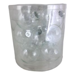 Theatre Seasonal Decor - Clear Glass Ball Tub 8cm